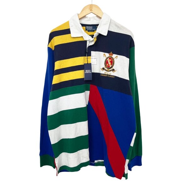 Polo Ralph Lauren | Shirts | Polo Ralph Lauren Patchwork Jersey Rugby ...